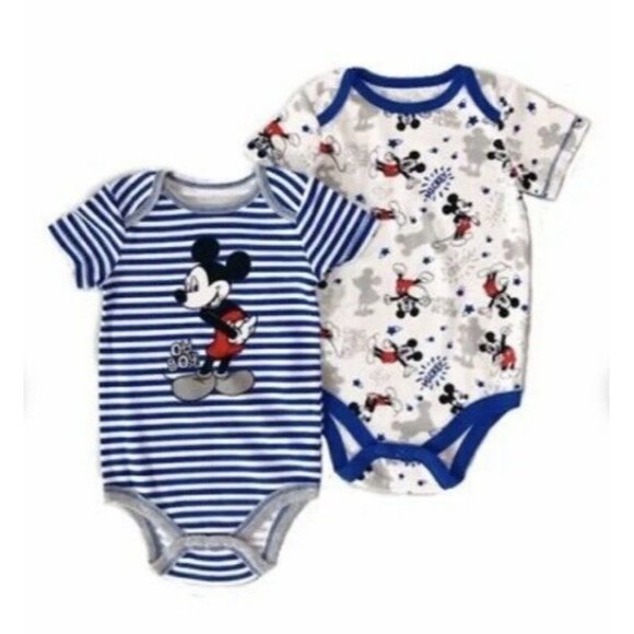 Disney | One Pieces | Disney Baby Boy Mickey Mouse Bodysuit Set 69m ...